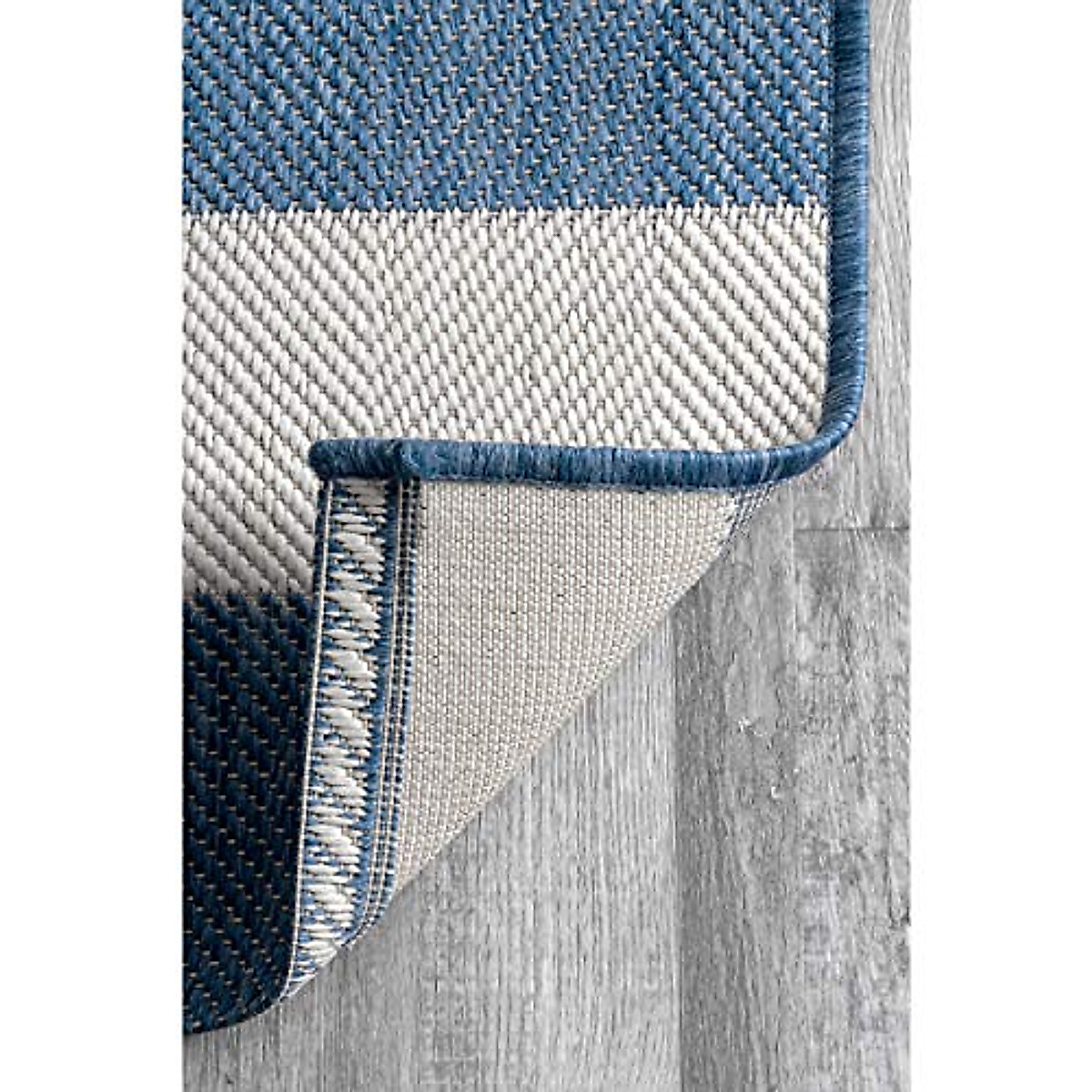 nuLOOM Alexis Striped Indoor/Outdoor Area Rug, 5' 3" x 7' 6", Blue