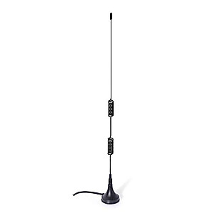 Bingfu VHF UHF Ham Radio Police Scanner Antenna Amateur Radio Mobile Radio Scanner Antenna Magnetic Base BNC Male Antenna Compatible with Uniden Bearcat Whistler Radio Shack Police Scanner Ham Radio