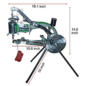 ColouredPeas (the Latest Upgraded Version 10 -Bearings) Shoe Repair Hand Sewing Machine, Shoe Cobbler Machine with Nylon Line, Manual Mending for Shoes/Bags/Clothes/Quilts/Coats/Trousers…