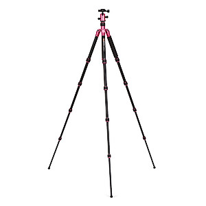 MeFOTO Aluminum Roadtrip Travel Tripod/Monopod Kit - Hot Pink (A1350Q1H)