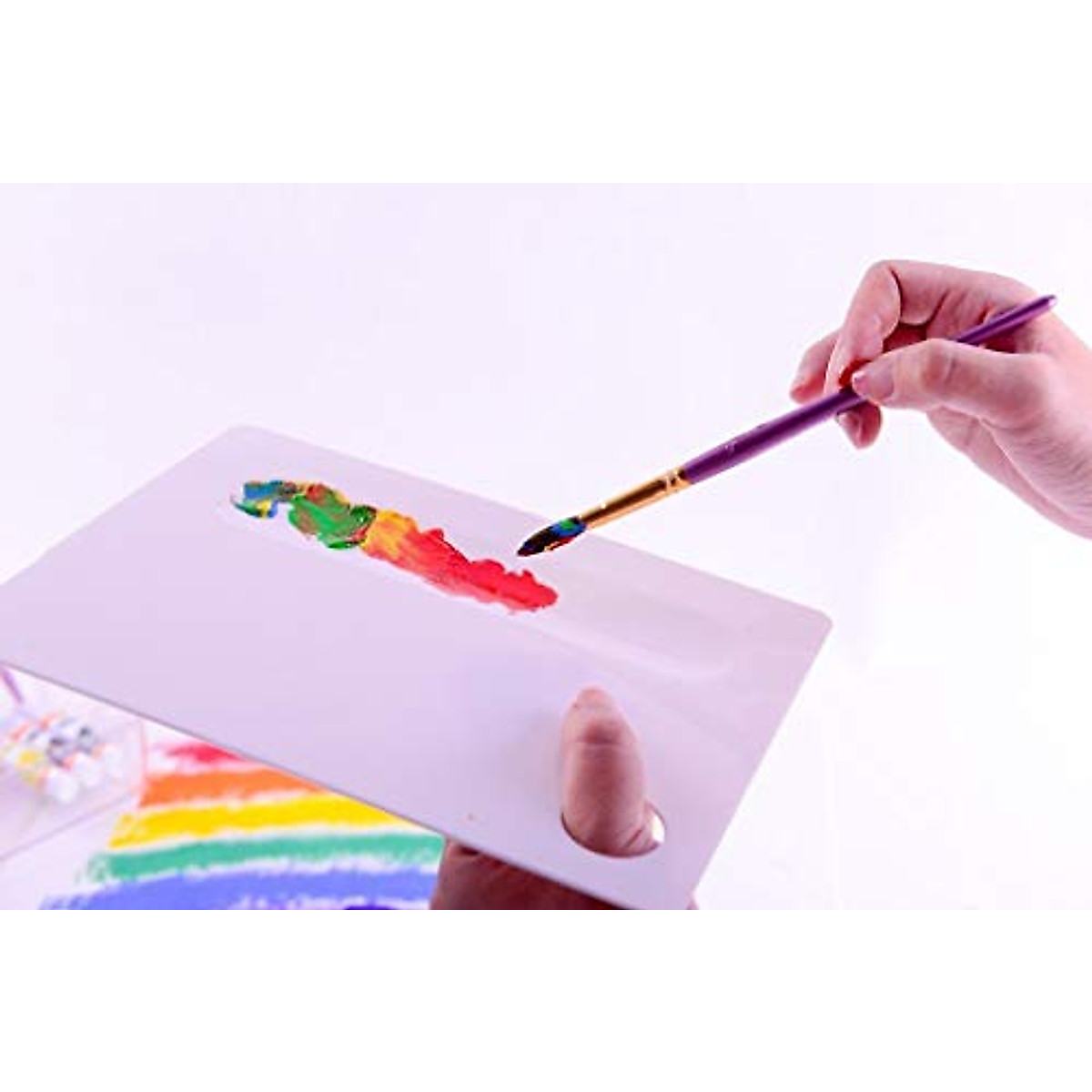 Mont Marte Art Brush Washer for Art, 2 Water Tanks,1 Mixing Palette, 1 Foam Sponge