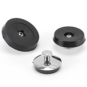 Gllehkt Universal Bath Plug Caps Stainless Steel Drain Plug Easy to Use Handle Bath Tub Drain Stopper for Kitchen Bathroom, 45mm