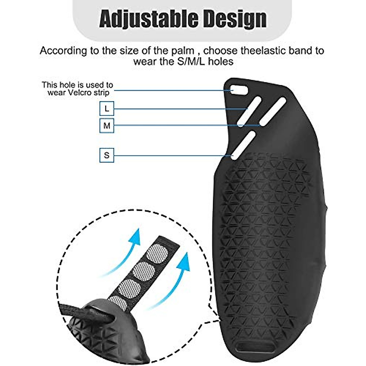 Vakdon Controller Grips Cover Compatible with Oculus Quest 2, 6in1 Quest 2 Accessories, with Silicone Face Cover, Lens Protector Cover and Knuckle Straps, Provide All-Round Protection (Black)