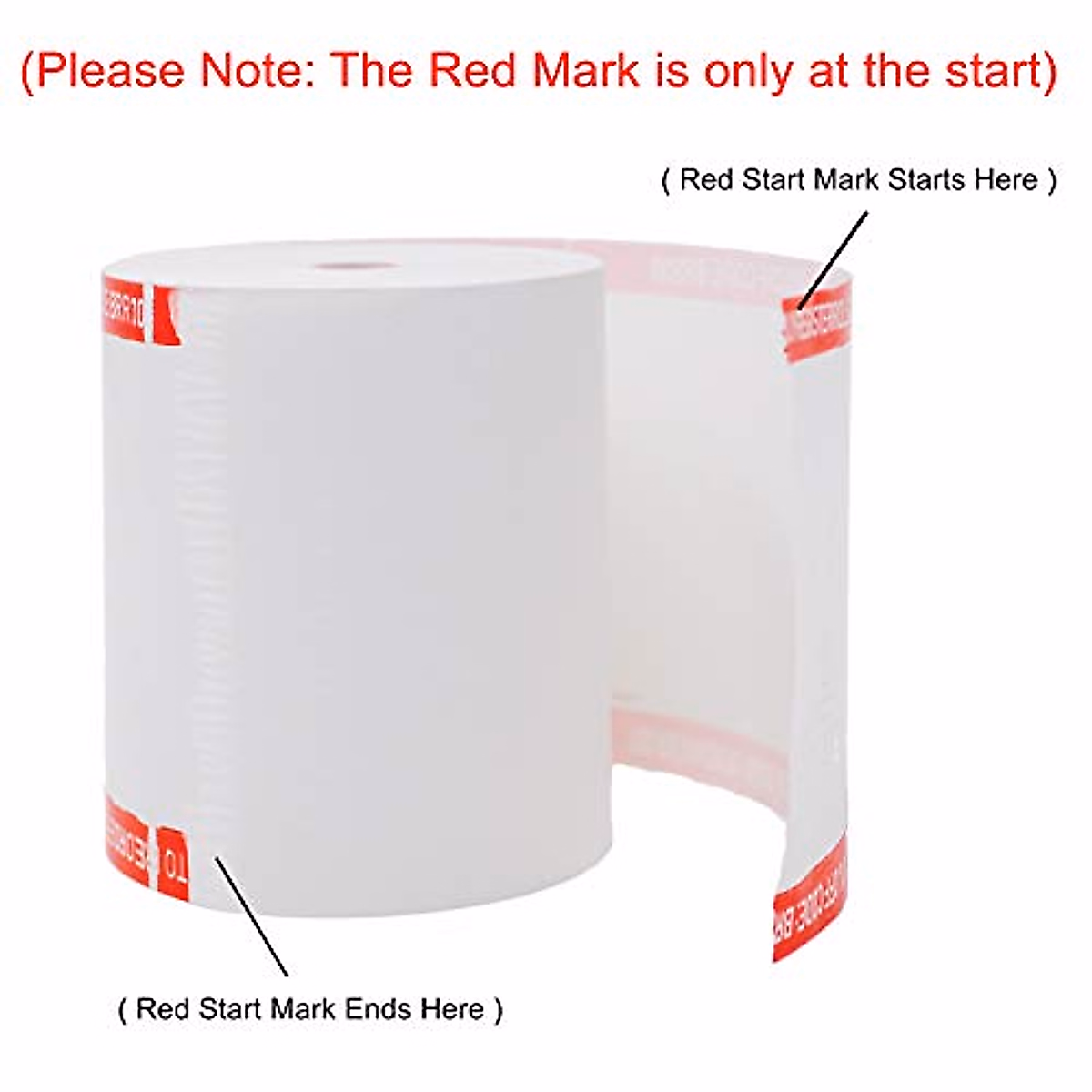 BuyRegisterRolls (50 Rolls - Coreless) 3 1/8 x 230 (48 GSM Paper Thickness) BPA Free Premium A Grade POS Thermal Receipt Printer Paper