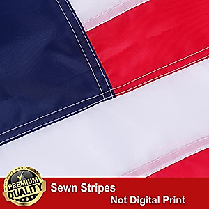 Embroidered Betsy Ross American US Flag 3x5 Outdoor Made In USA- 13 Stars Colonies Primitive USA Stitched Flags Embroidered Stars Sewn Stripes Heavy Duty Banner