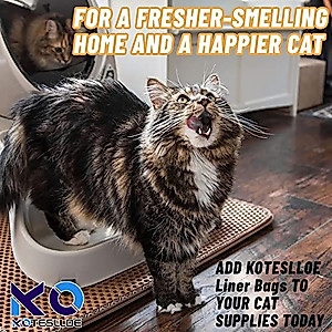 50 Pack Liner Bags for Litter Box Automated, Waste Drawer Liners Compatible with Litter Box Robot, 9-11 Gallons Jumbo Liners for Cat Litter Box