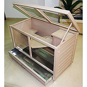 New Age Pet ecoFLEX Indoor Rabbit Hutch Maple, Small
