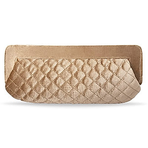 Aheli Indian Clutch Purses for Women Occasion Handmade Evening Handbags Party Bridal Clutch (C08BR), Brown