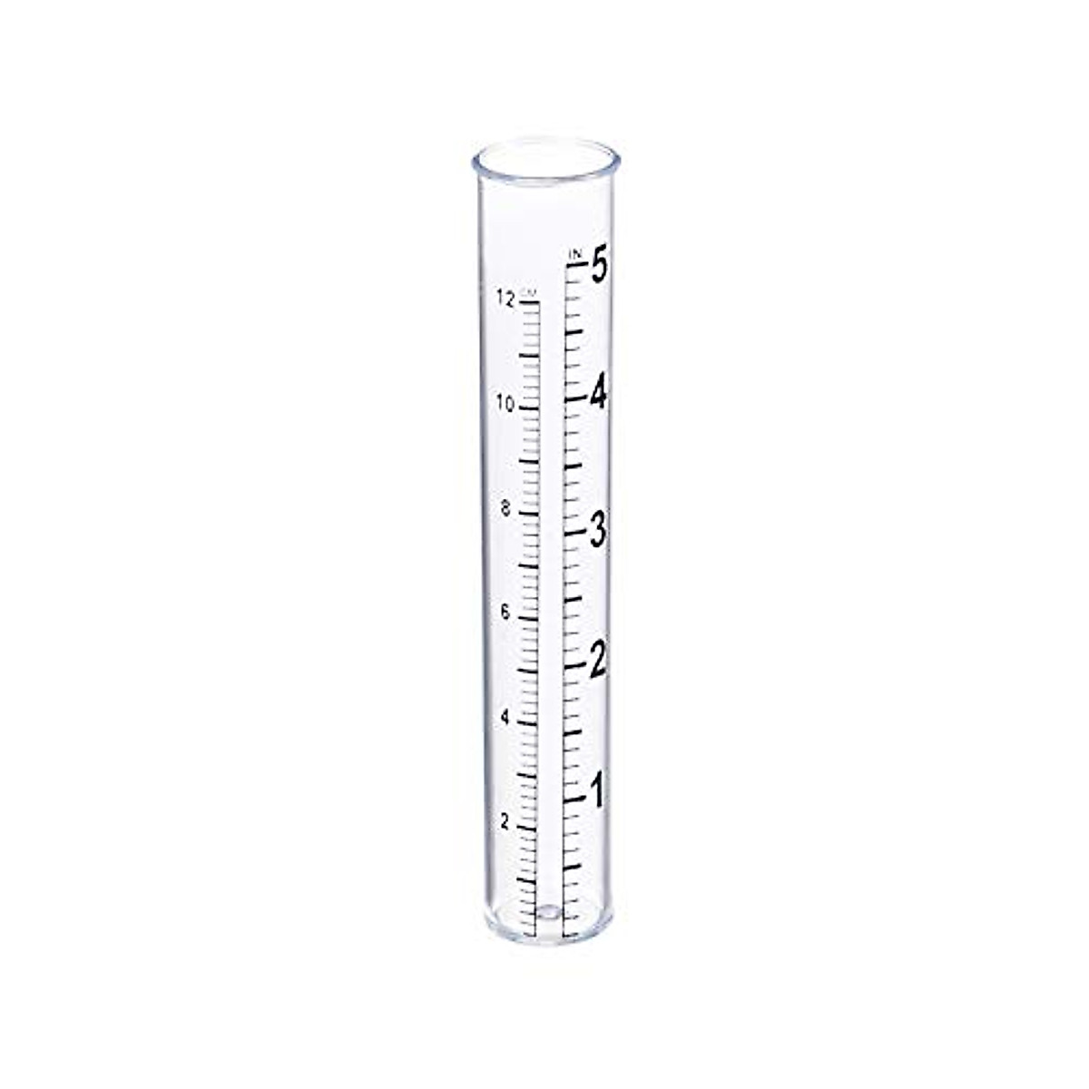 Evergreen Garden Plastic Replacement Rain Gauge Tubes Maximum 5 Inches Measurement Set of 2