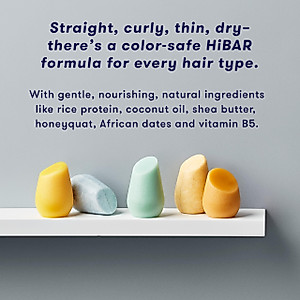 HiBAR Conditioner Bar, All Natural Hair Care, Plastic Free, Made with Eco Friendly Ingredients, Travel Size, Color Safe, Solid Sustainable Bars, Zero Waste (Maintain)