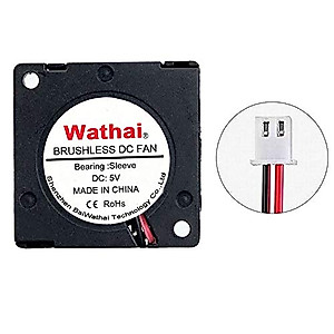 2 Pack Wathai 30mm x 10mm 5V Small DC Brushless Cooling Blower Fan ¡­