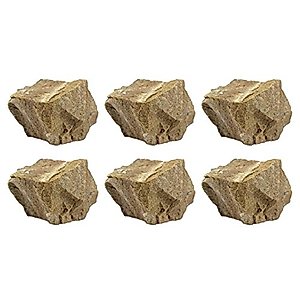 6PK Raw White Sandstone, Sedimentary Rock Specimens - Approx. 1" - Geologist Selected & Hand Processed - Great for Science Classrooms - Class Pack - Eisco Labs