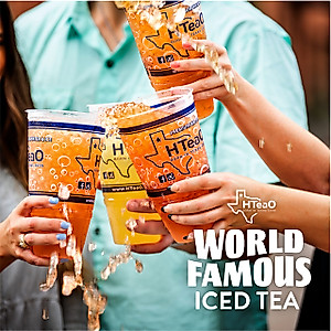 HTeaO Iced Tea Sachets - Watermelon Black Tea Mix for Cold Brew - 4 Gallons Per Package - Real Texas-Style Flavored Iced Tea in 5 Minutes (Pack of 8 Sachet Bags)