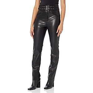 [BLANKNYC] Womens Luxury Clothing Vegan Leather Pant, The Lexington, New Habit, 31