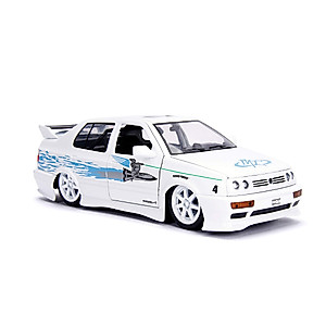 Jada Toys Fast & Furious 1:24 Jesse's Volkswagen Jetta Die-cast Car, Toys for Kids and Adults, White (99591W)