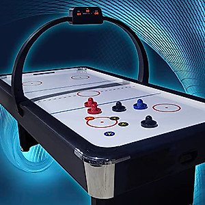 Joovon Air Hockey Pushers and Air Hockey Pucks, Non-Slip Strikers and Dynamic Pucks for Air Hockey Table Game for Adults,Replacement for 7ft and 8ft Fullsize Tables (Red and Blue with 2.95" Pucks)