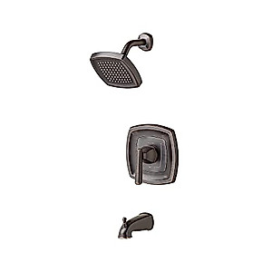 American Standard TU018502.278 Edgemere Tub and Shower Trim Kit with Cartridge, 2.5 GPM, Legacy Bronze