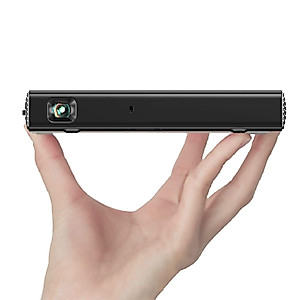 Mini Projector with WiFi and Bluetooth, ELEPHAS 1080P Portable Projector Built in Rechargeable Battery/Speaker, 5G Wireless DLP Little Pico Pocket Outdoor Video Home Movie Projector Compatible iPhone