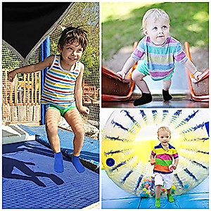 Tphon Non Slip Kids Trampoline Socks Anti Skid Socks with Grippers for Toddler Children Grip Socks for Boys Girls