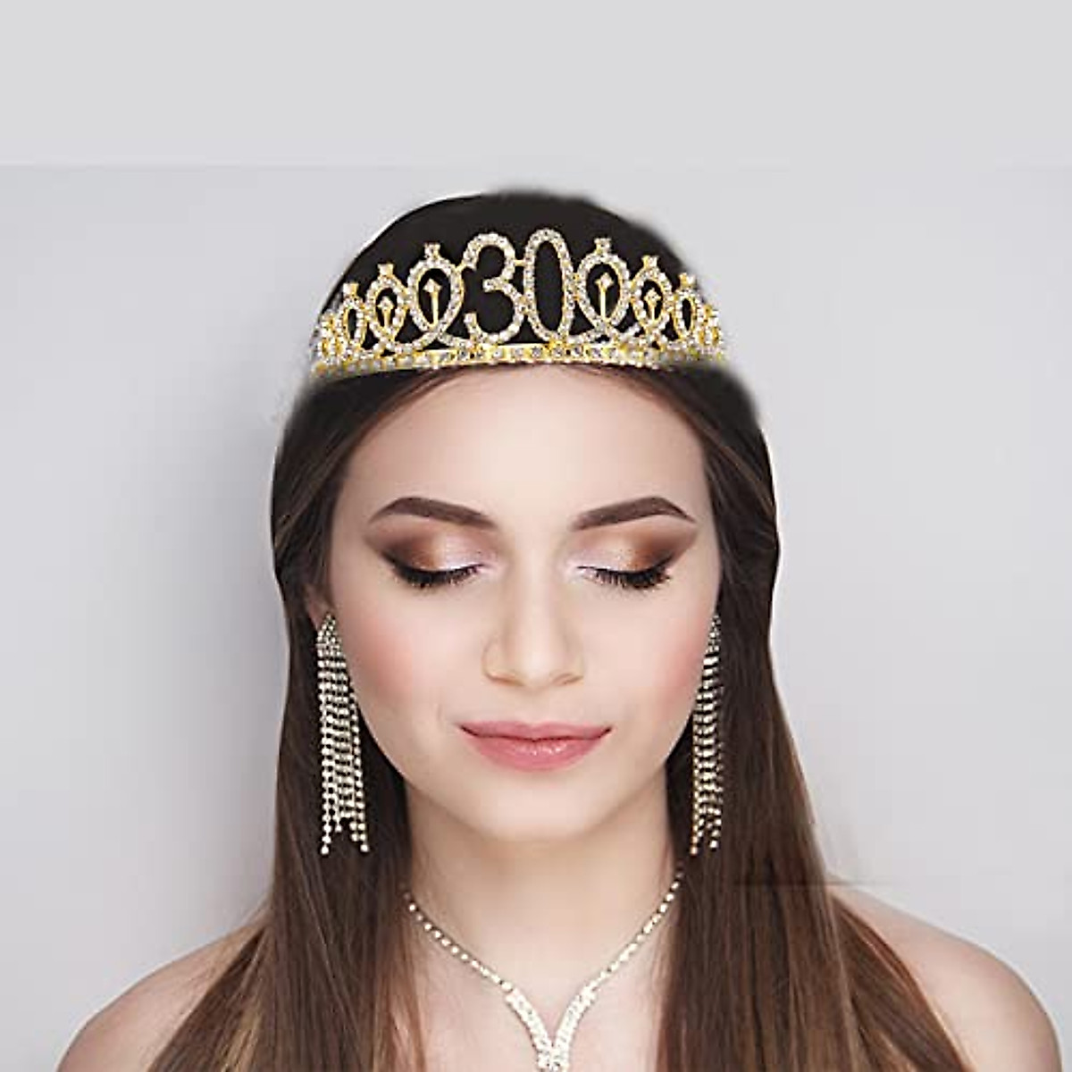 30th Birthday Sash and Tiara for Women, 30th Birthday Decorations for Women, 30th Birthday Sash, 30th Birthday, Gold 30 & Fabulous Birthday Sash and Tiara for Women, 30th Birthday Gifts for Her