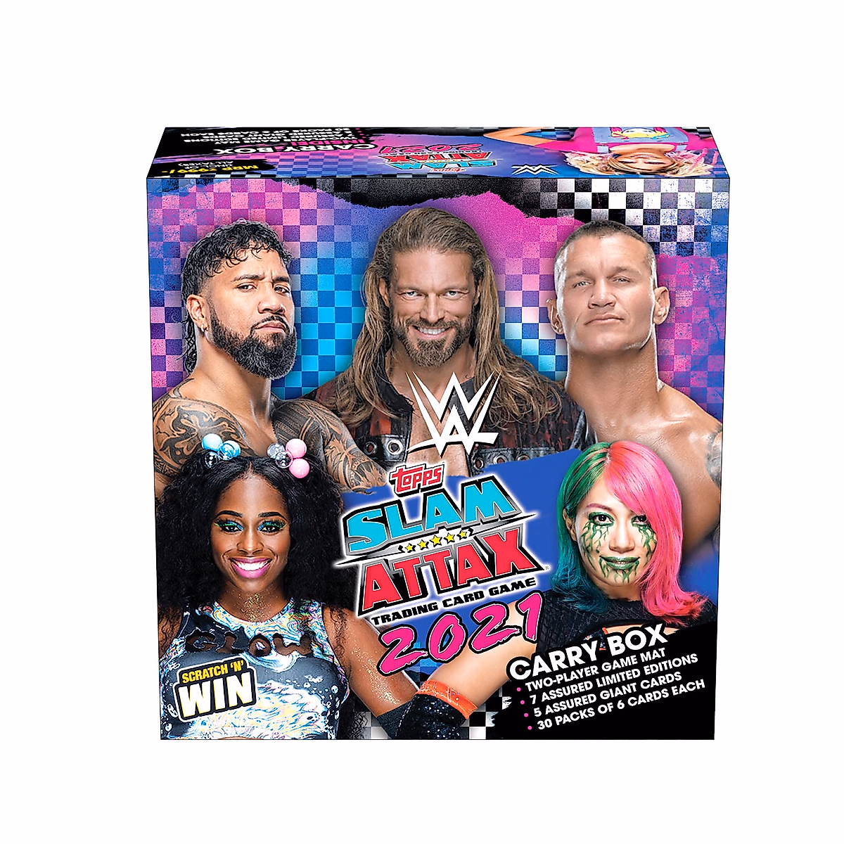 Topps WWE Slam Attax 2021 Edition (Carry Box) I WWE Cards | Includes Game mat