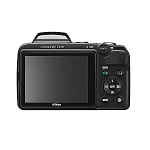 Nikon COOLPIX L810 16.1 MP Digital Camera with 26x Zoom NIKKOR ED Glass Lens and 3-inch LCD (Black) (Old Model) (Renewed)