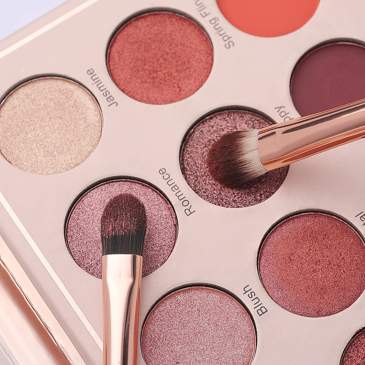 Eye Makeup Brush Set, 6 Pcs Professional Blending Eyeshadow Makeup Brushes for Concealer Eyebrows Eyeliner, Soft Hairs & Wood Handle