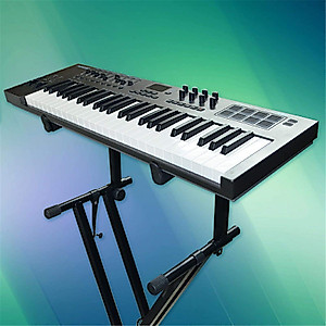 Miwayer Keyboard Stand Extension Adapter for X-Style Keyboard Stand, 2 tier keyboard stand Adjustable Width (Keyboard Stand Extension)