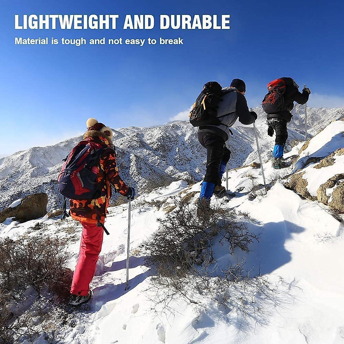 Hiking Pole Detachable Lightweight for Hiking Stick Walking Pole for Man Women