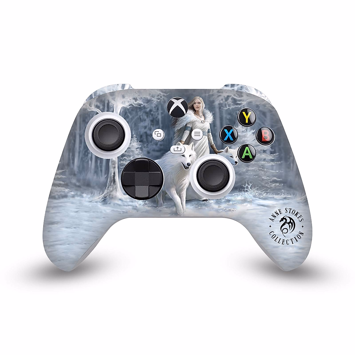 Head Case Designs Officially Licensed Anne Stokes Winter Guardians Art Mix Vinyl Sticker Gaming Skin Case Cover Compatible with Xbox Series X / S Controller