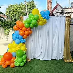 Lime Green Balloons 100pcs Green Balloon Garland Arch Kit 5/10/12/18 Inch Different Sizes Lime Green Matte Latex Balloon for Birthday Dinosaur Baby Shower Decorations Halloween Balloon Fruit Green