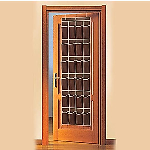ZPC Shoe hanger Shoe organizer over the door 24 large pockets with 2 metal hooks for men's sports shoes, women's high heels