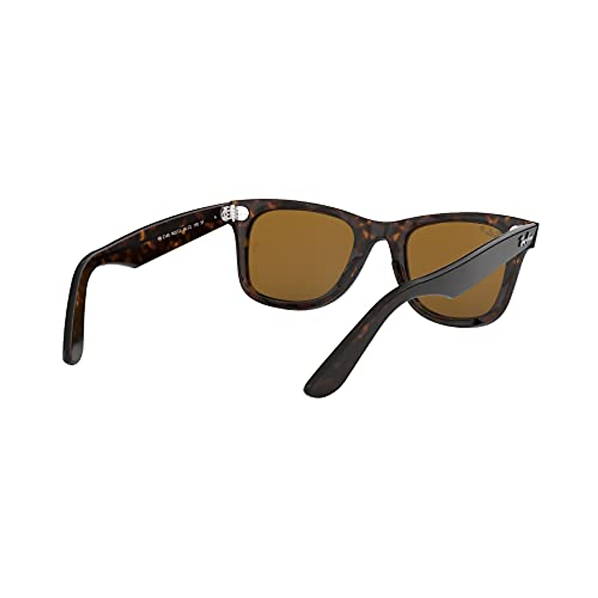 Ray-Ban unisex adult RB2140 Original Wayfarer Polarized Sunglasses, Tortoise/Brown Polarized, 50 mm US