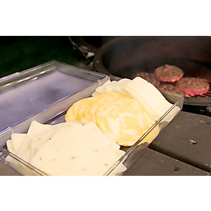 Pikanty - Fridge and Freezer Deli Keeper with Hinged Lid. Great for Meat, Cheese, Bacon, Cold Cuts and more. Made in USA