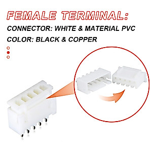 460PCS JST XH2.54 Connector kit 2/3/4/5/6Pin Plug with Terminal Wires Cables Socket Header Wire Connectors Kit