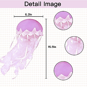 KAYBOBEZK Jellyfish Plush, Jellyfish Stuffed Animal Toy, Simulation Cute Pink Jelly Fish Plush Pillow Room Decor Toy, Unique Plush Gifts for Kids