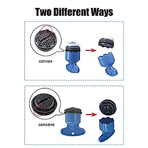 Hibbent 12 Pcs Faucet Aerator for Cache Aerators with 6 Pcs Cache Faucet Aerator Key Removal Wrench Tool, Cache Aerators Replacement Inserts for Sink M16.5 18.5 21.5 24 mm Tap Aerators Flow Restrictor