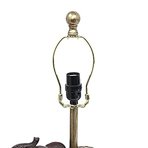 Elegant Designs LT3305-BWN Festive Elephant Table Lamp, Brown