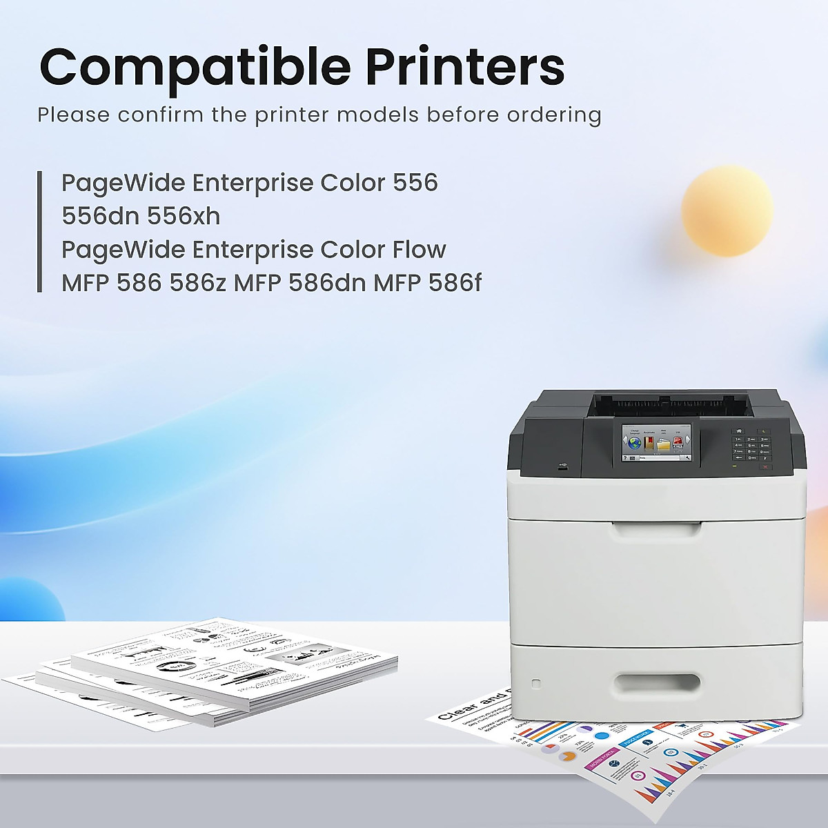 GREENBOX Remanufactured 981X Ink Cartridge Replacement for HP 981X for HP PageWide Enterprise Color 556, 556dn, 556xh, MFP 586, MFP 586z, MFP 586dn, MFP 586f (4 Pack)