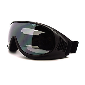 JuicyOrange Ski Snowboard Sports Goggles Thin Smaller Frame Foam Padding Black, Black