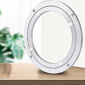 kemengsuer Lazy Susan 8 inch Aluminum Turntable Ball Bearing, Heavy Duty Silent Turner Bearing Turntable Bearing Swivel Turntable Bearing 8 inch