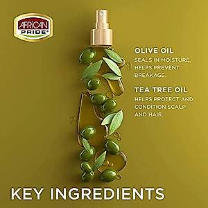 African Pride Olive Miracle 2-in-1 Shampoo and Conditioner, 12 Ounce