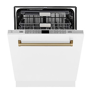 ZLINE 24" Monument Series 3rd Rack Top Touch Control Dishwasher in Custom Panel Ready with Stainless Steel Tub, 45dBa (DWMT-24)