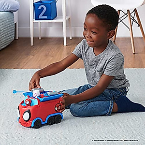 Marvel Spidey and His Amazing Friends Web Spinning Hauler - 8-Inch 3-in-1 Transforming Vehicle - Toys Featuring Your Friendly Neighborhood Spideys