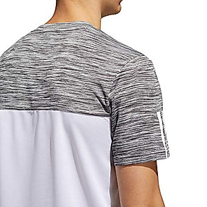 adidas Men's Training Essentials Tech Tee,White/Black/Collegiate Heather,XX-Large