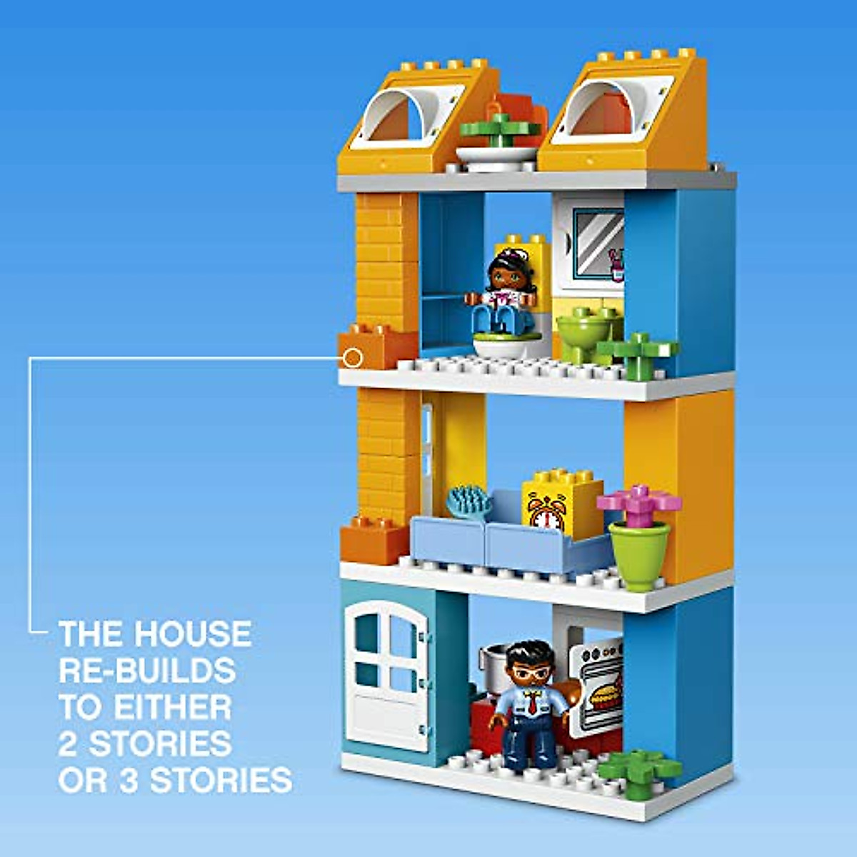 LEGO DUPLO My Town Family House 10835 Building Block Toys for Toddlers (69 Pieces)