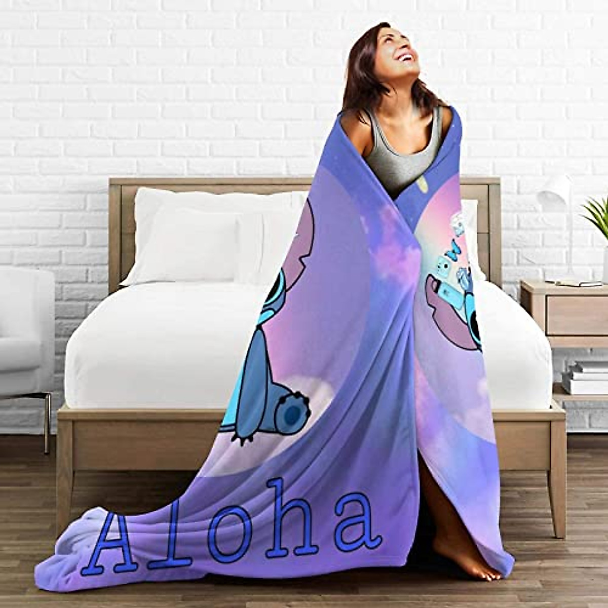 Super Soft Blanket, Unisex Throw Blanket Flannel Blankets for Bedding Couch Sofa Living Room Throws All Season 3-60"x50"