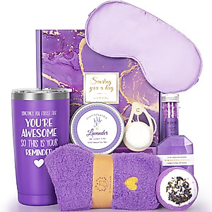 Birthday Gifts for Women, 9pcs Unique Gifts for Women, Relaxing Spa Gift Baskets for Women, Valentines Day Gifts for Her Friendship Mom Sister Wife Coworker Teacher Friends Female