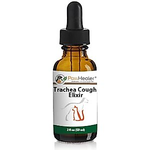 Trachea Cough Elixir - 59 ml (2 fl oz) - Natural Herbal Remedy for Symptoms of Collapsed Trachea - Tastes Good - Easy to Administer - based in vegetable glycerin - Dropper Included - for Picky Eaters!