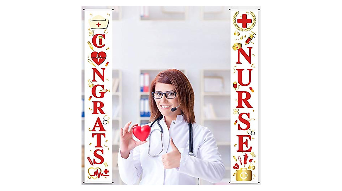 Nurse Graduation Banner Set - Celebrate RN Achievements | Blulu